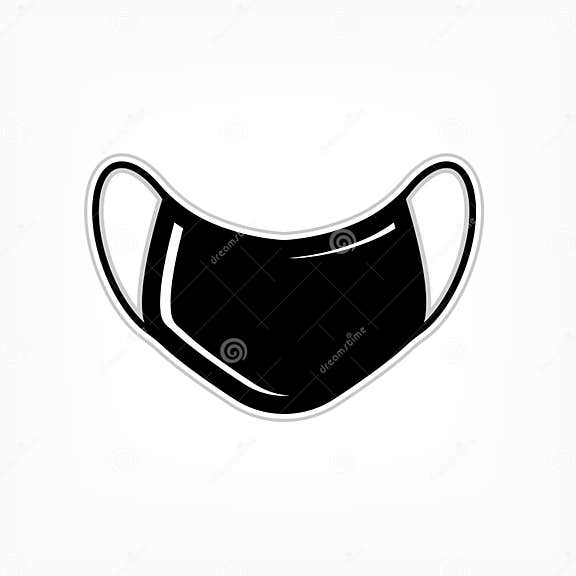 Masker Icon. Respirator Protection Element Symbol - Vector. Stock ...