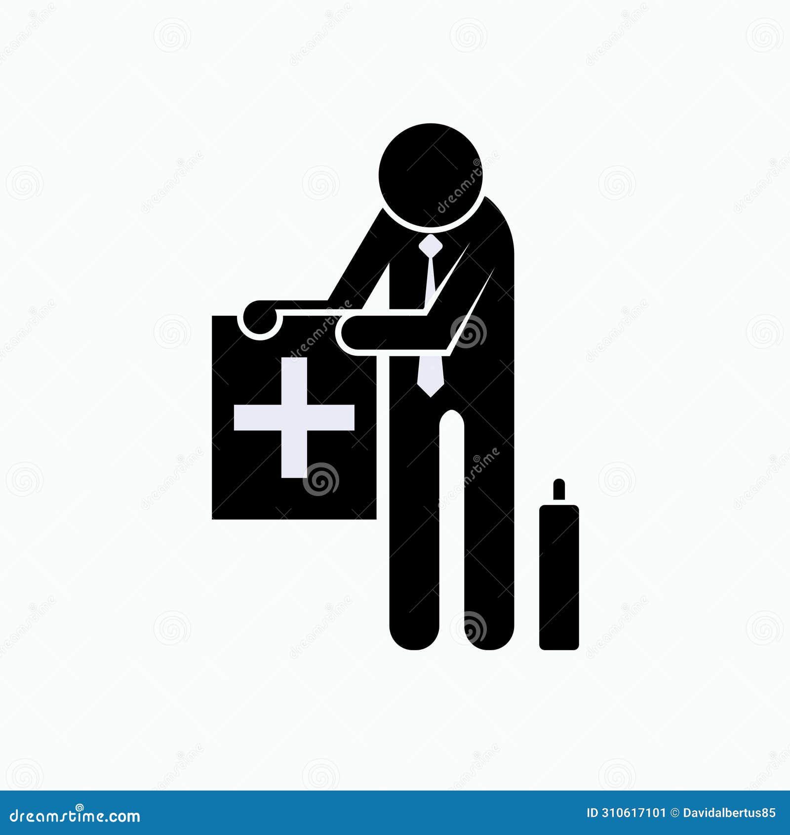 Need Doctor Icon. Paramedic Support Symbol Stock Illustration ...