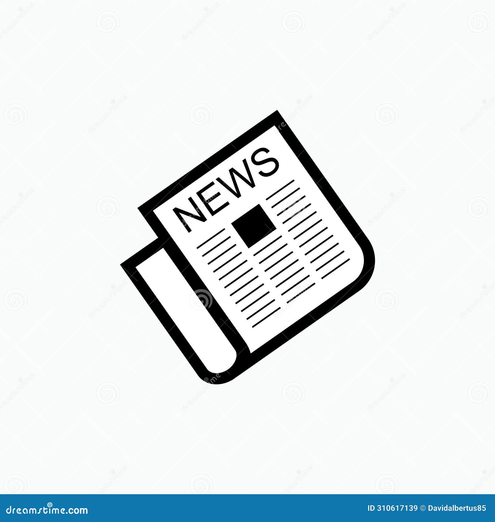 Newspaper Icon. Press or Publication Symbol - Vector. Stock ...