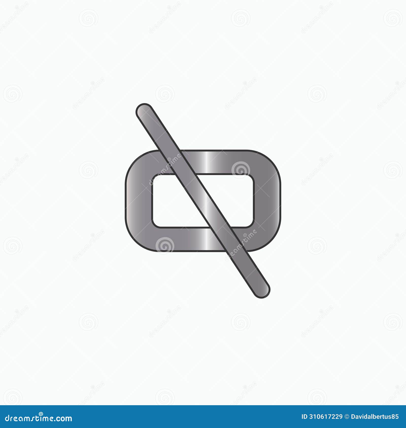 No Link Icon. Disconnect Symbol – Vector. Stock Illustration ...