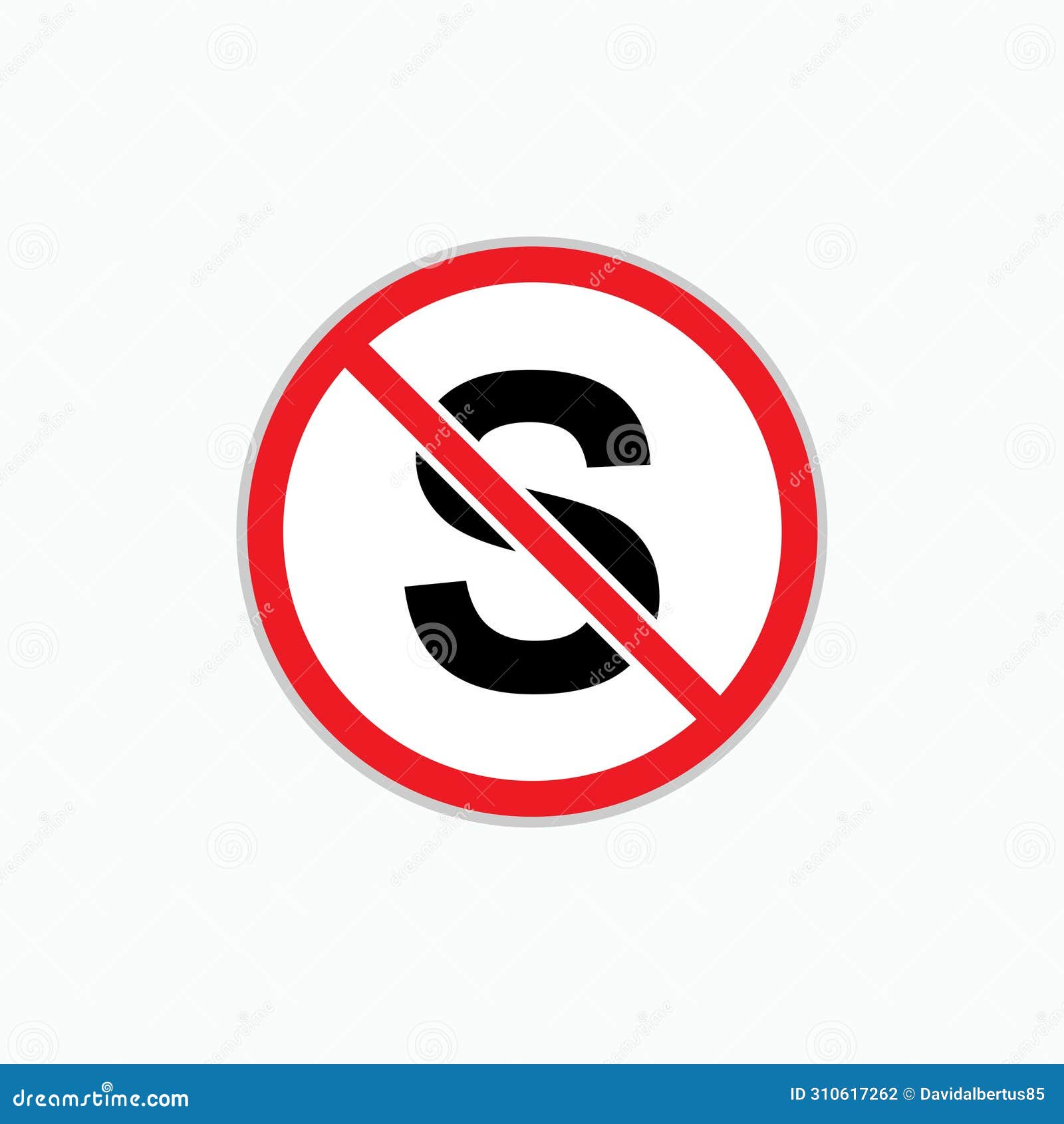 Symbol No Stop. Warning, Forbidden, Prohibited Symbol – Vector. Stock ...