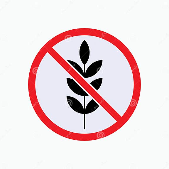 No Wheat Icon. Out of Stock Grain. Famine, Starving Symbol. Sign of ...