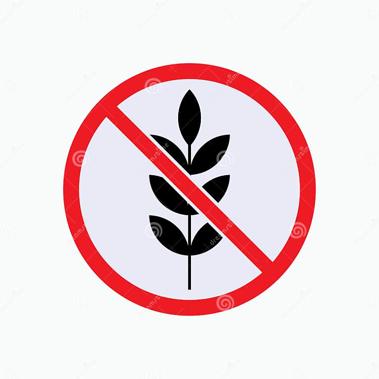 No Wheat Icon. Out of Stock Grain. Famine, Starving Symbol. Sign of ...