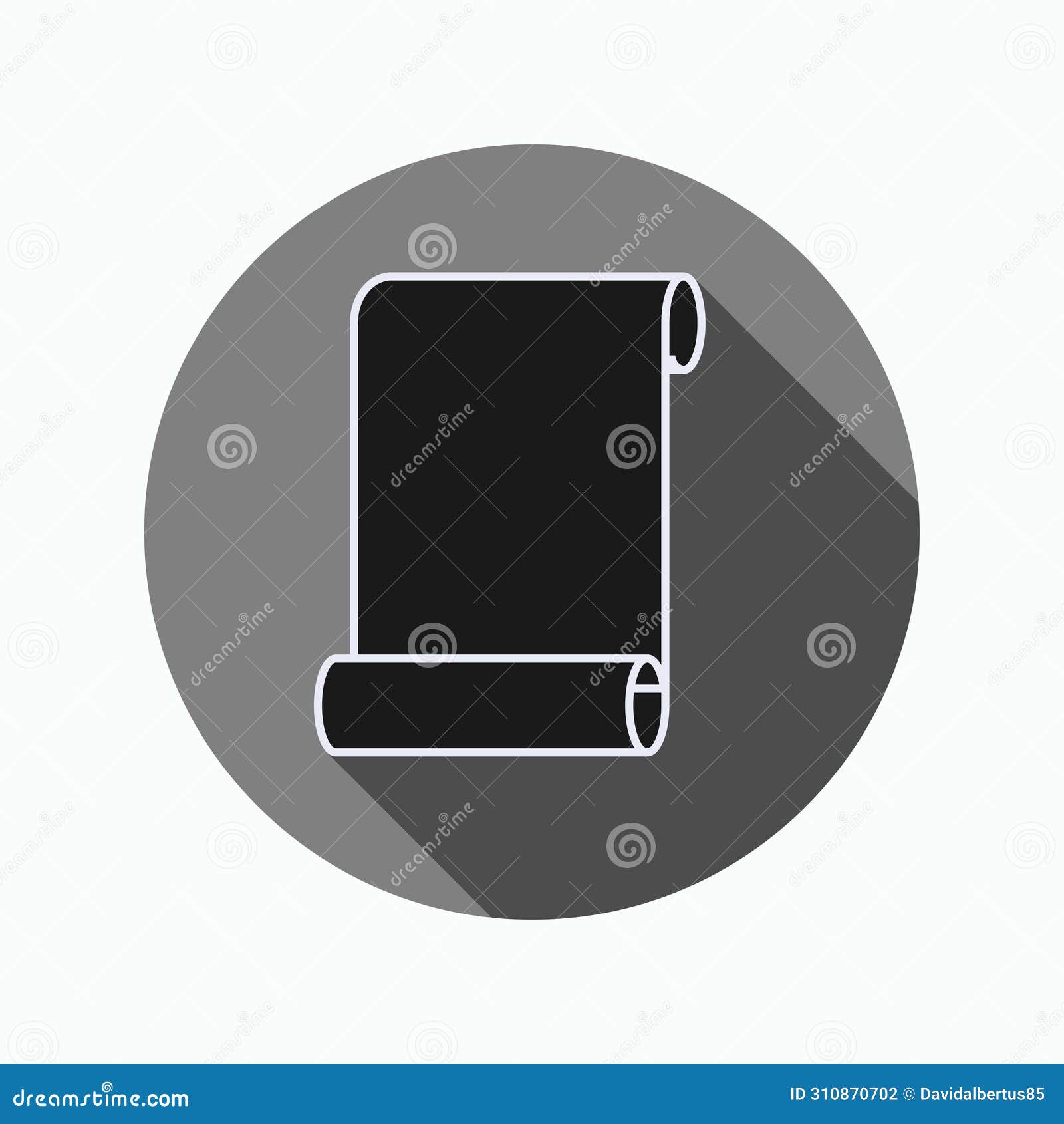 Old Paper Icon. Covenant Sign, Treaty Symbol. Document, Manuscript ...