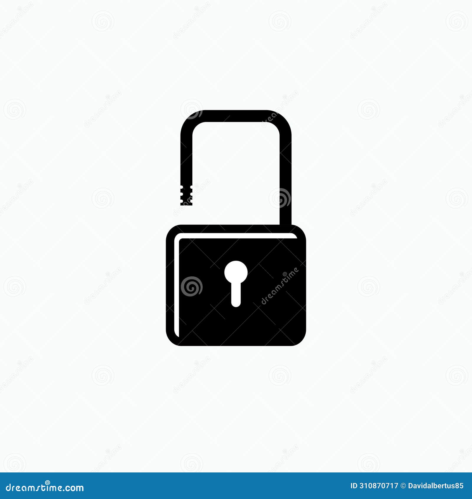 Opened Padlock Icon. Accessed, Unlock Symbol - Vector. Stock ...