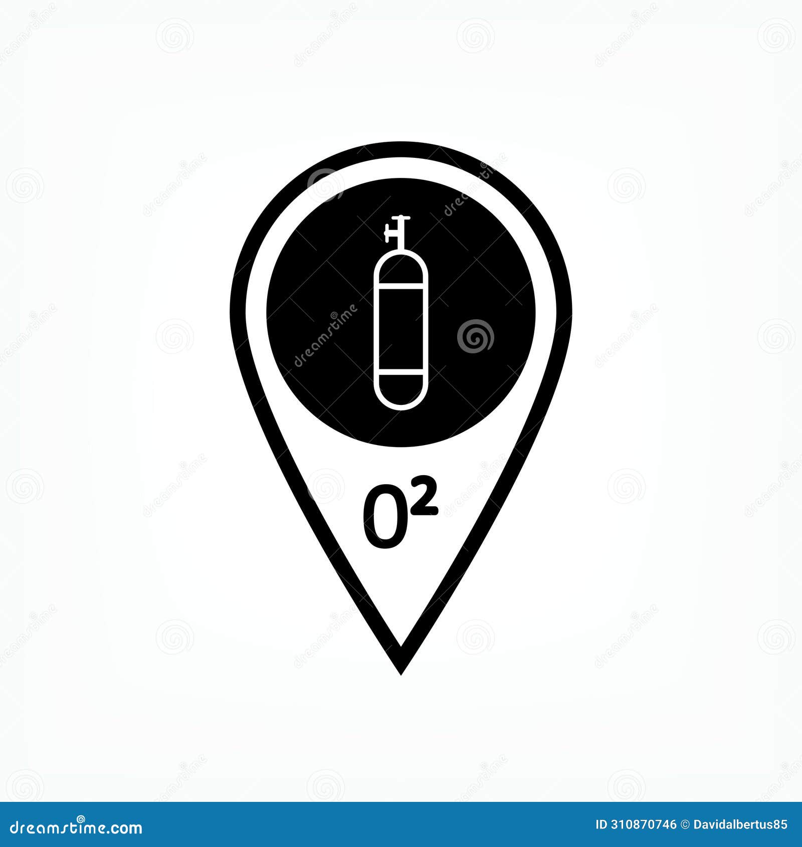 Oxygen Tube Icon. Respiratory Element Symbol - Vector. Stock ...