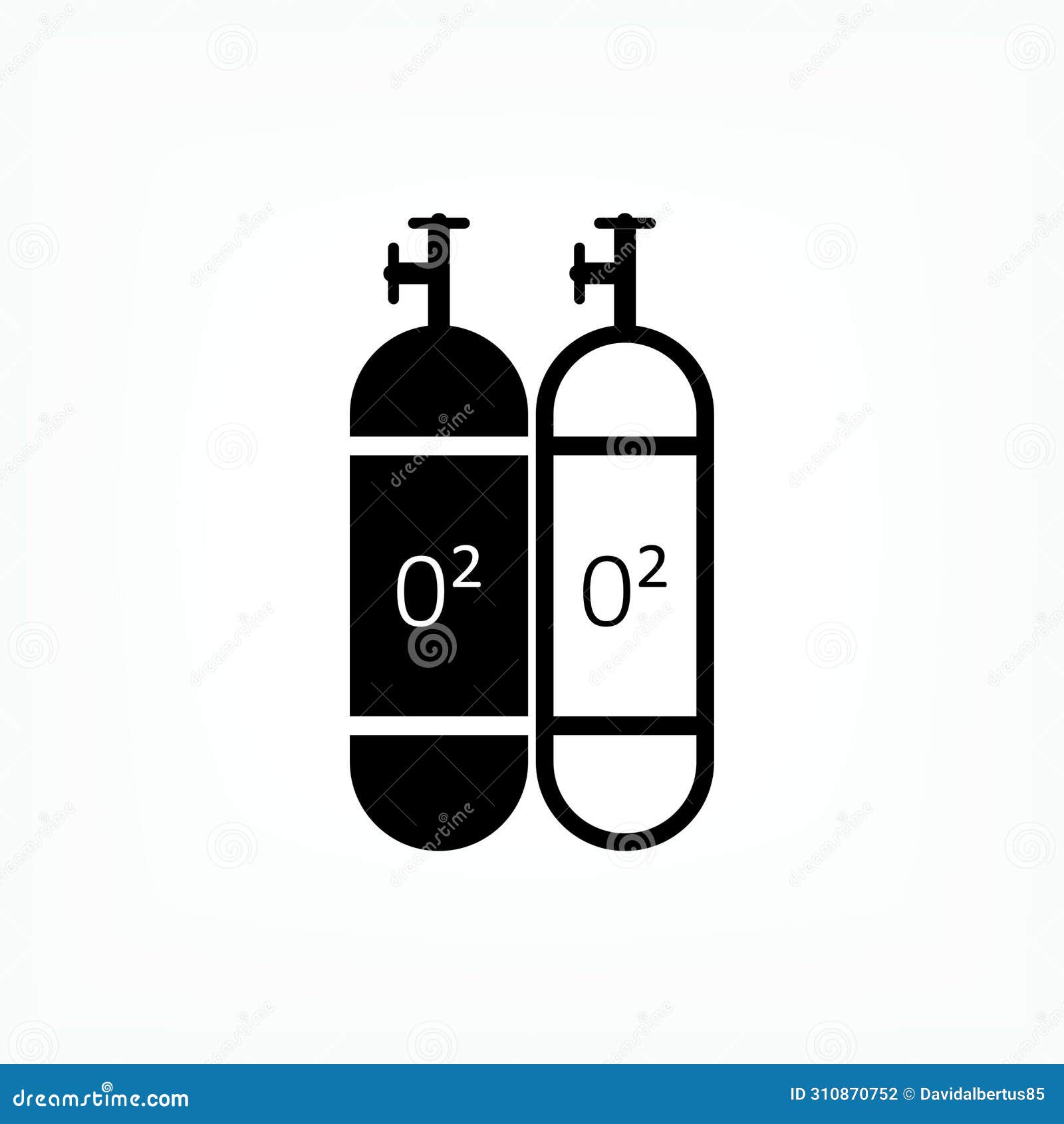 Oxygen Tube Icon. Respiratory Element Symbol - Vector. Stock ...