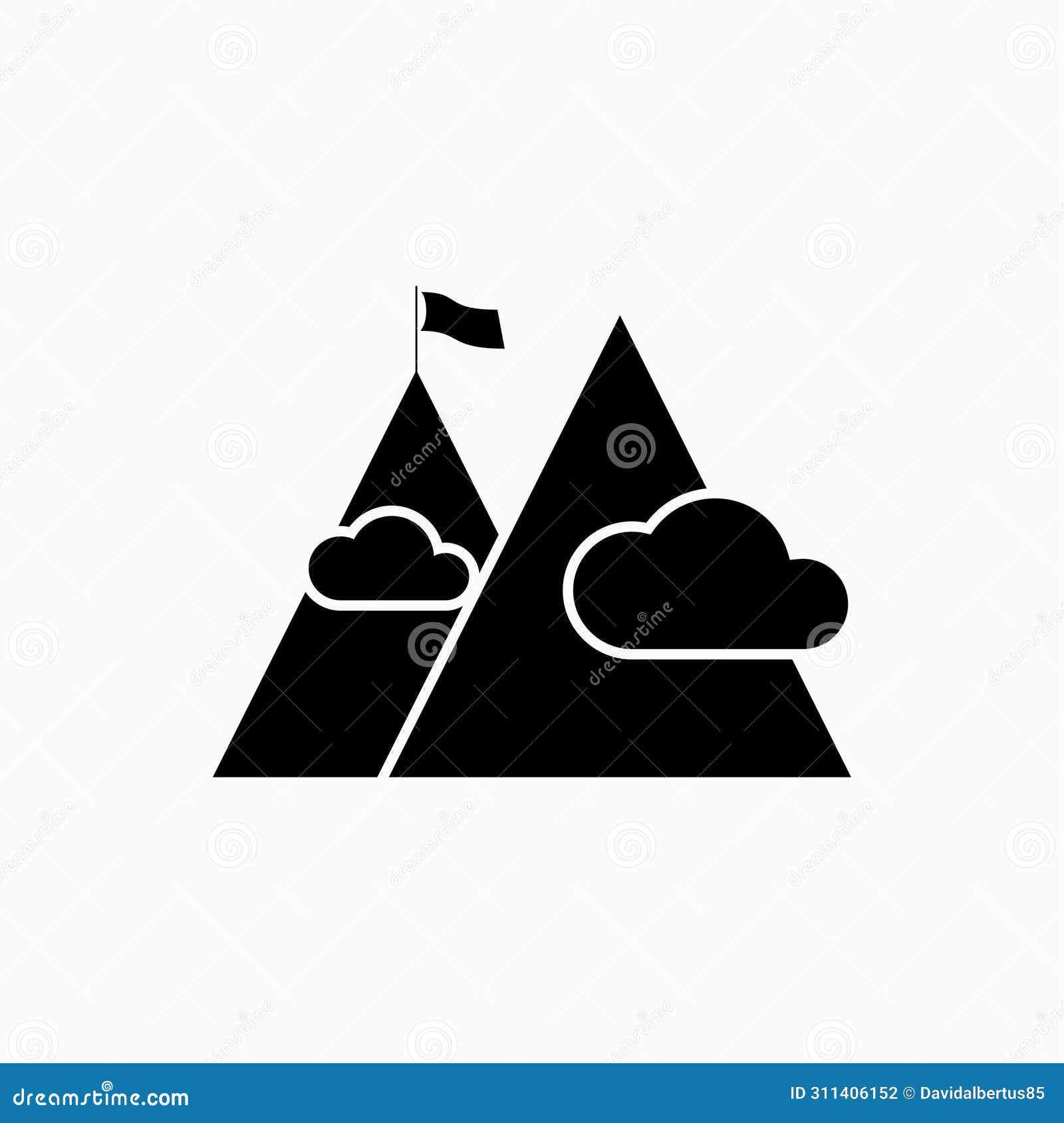 Peak Performance Icon. Top Achievement Symbol - Vector. Stock Vector ...