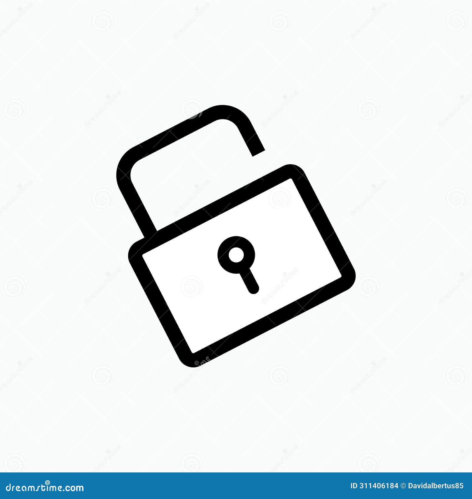 Padlock Icon. Universal Interface Element, Unlocked Sign and Secure ...