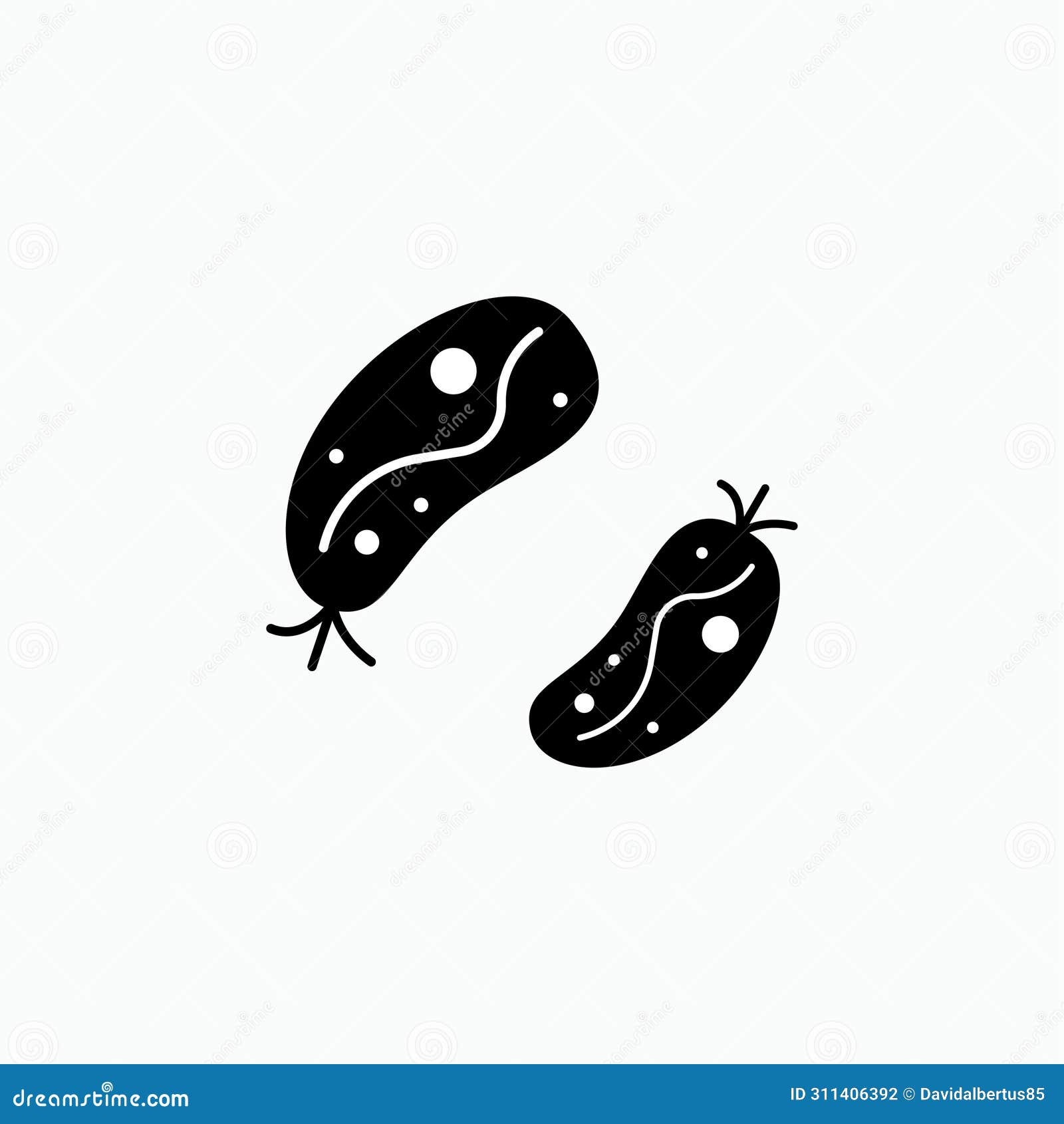 Pathogen Icon. Bacterium, Research Result Symbol. Stock Illustration ...