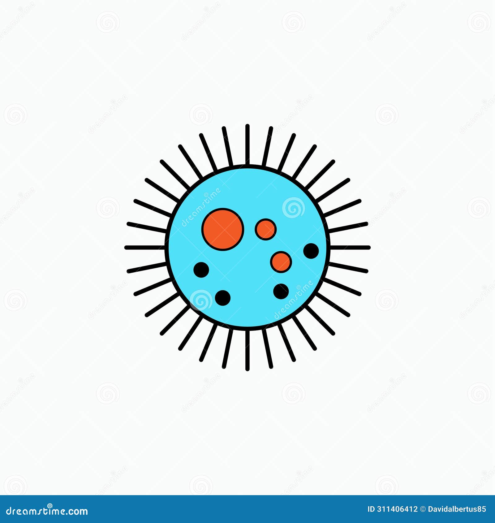 Pathogen Icon. Bacterium, Research Result Symbol. Stock Illustration ...