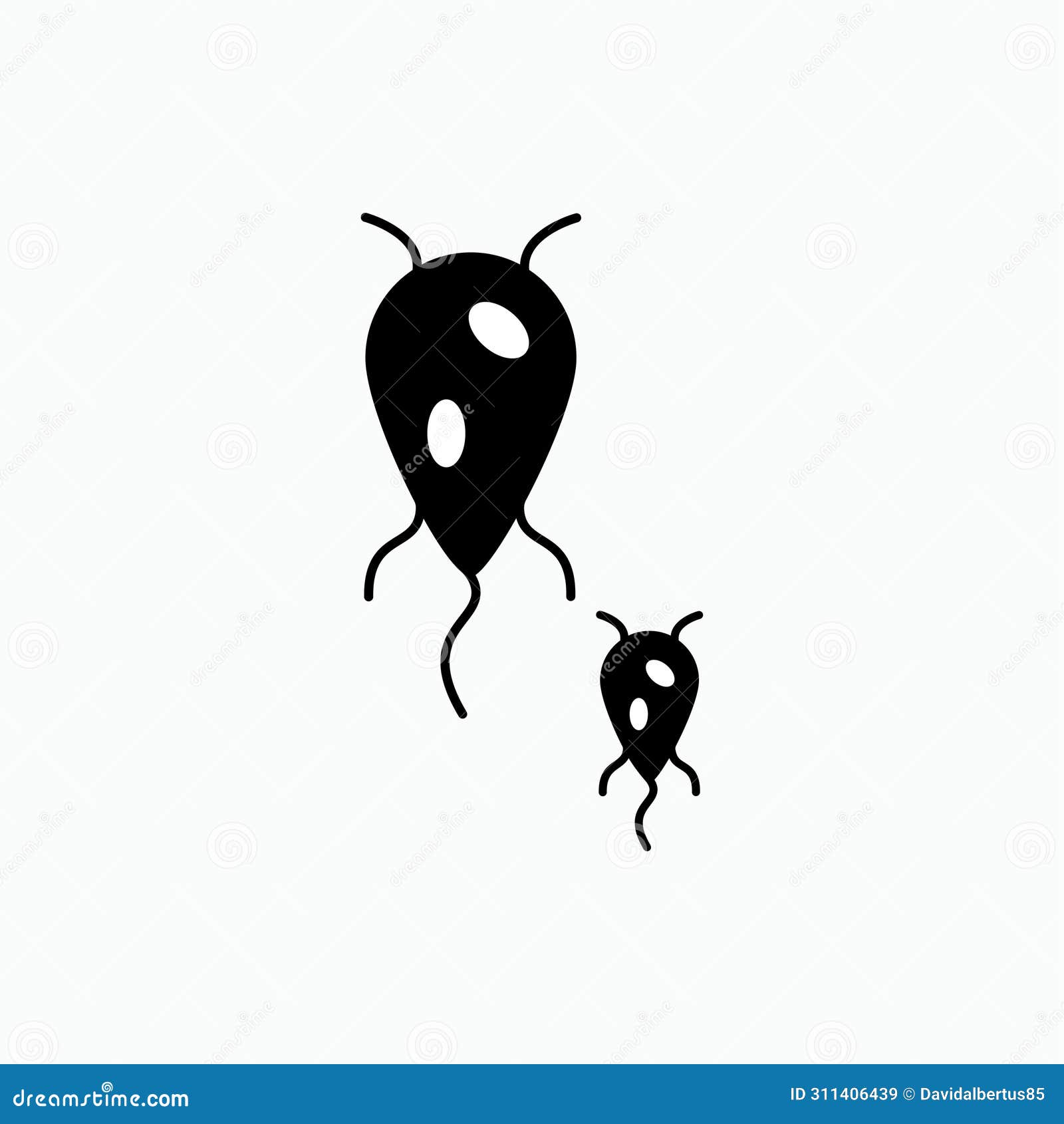 Pathogen Icon. Bacterium, Research Result Symbol. Stock Illustration ...