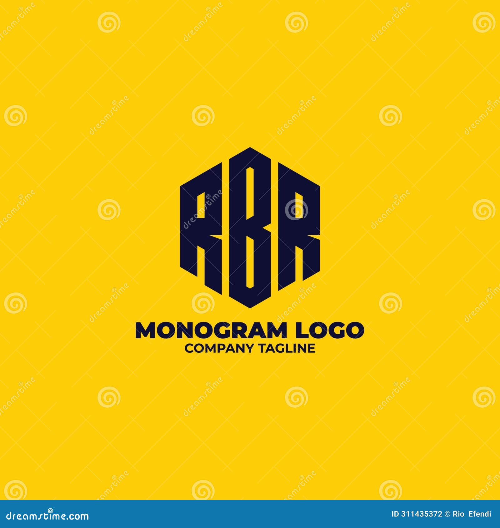 RBR Letter Logo Creative Design with Vector Graphic, Simple and Modern ...