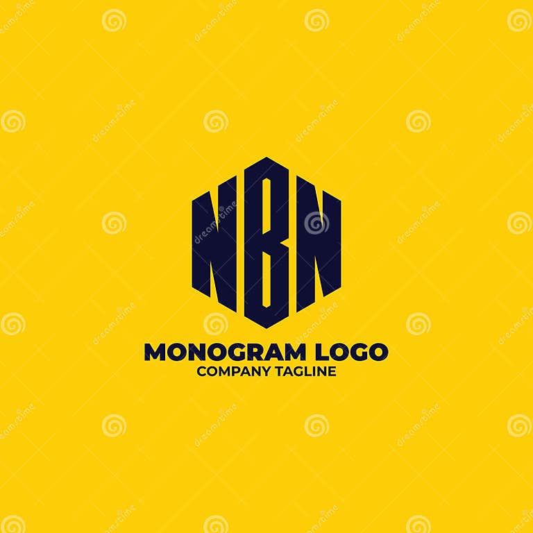 NBN Letter Logo Creative Design with Vector Graphic, Simple and Modern ...