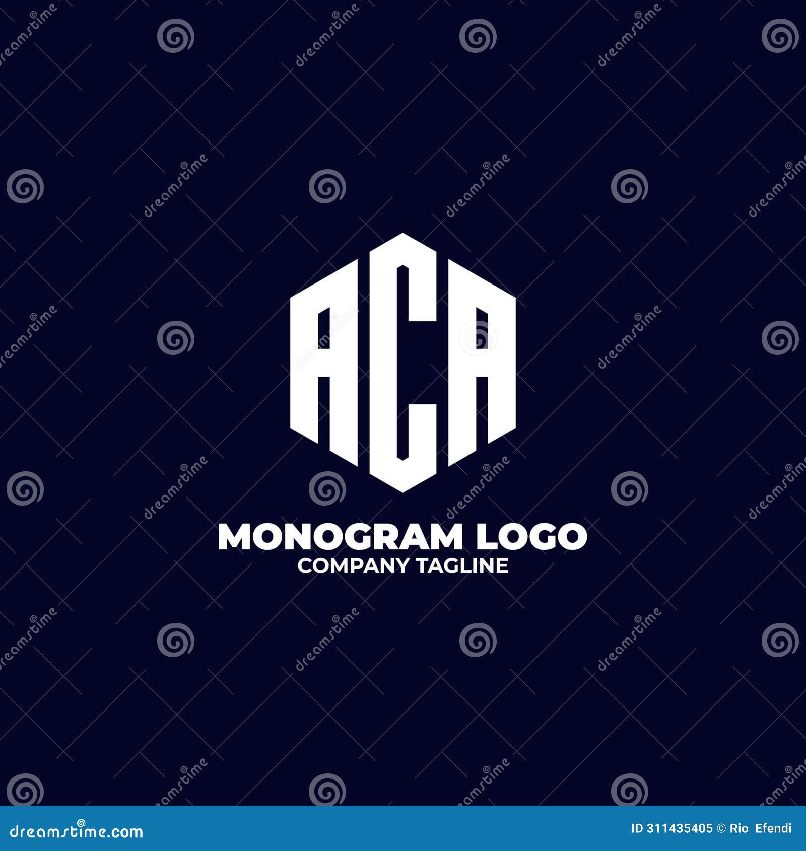 ACA Letter Logo Creative Design with Vector Graphic, Simple and Modern ...