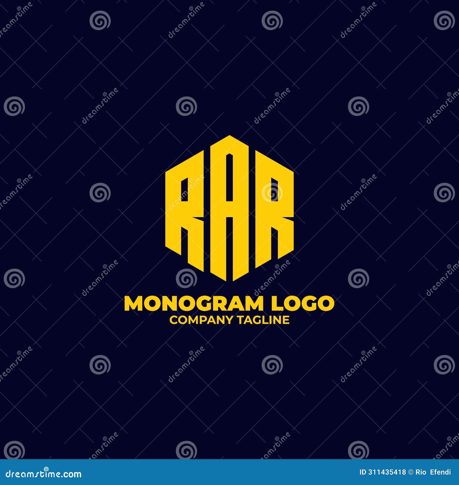 RAR Letter Logo Creative Design with Vector Graphic, Simple and Modern ...