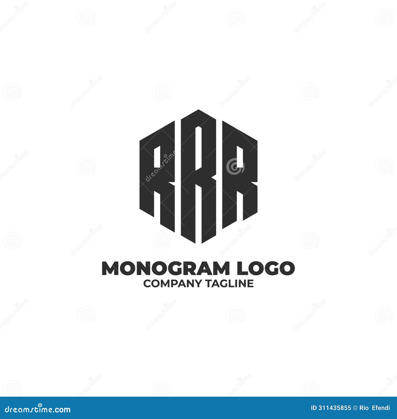 RRR Letter Logo Creative Design with Vector Graphic, Simple and Modern ...