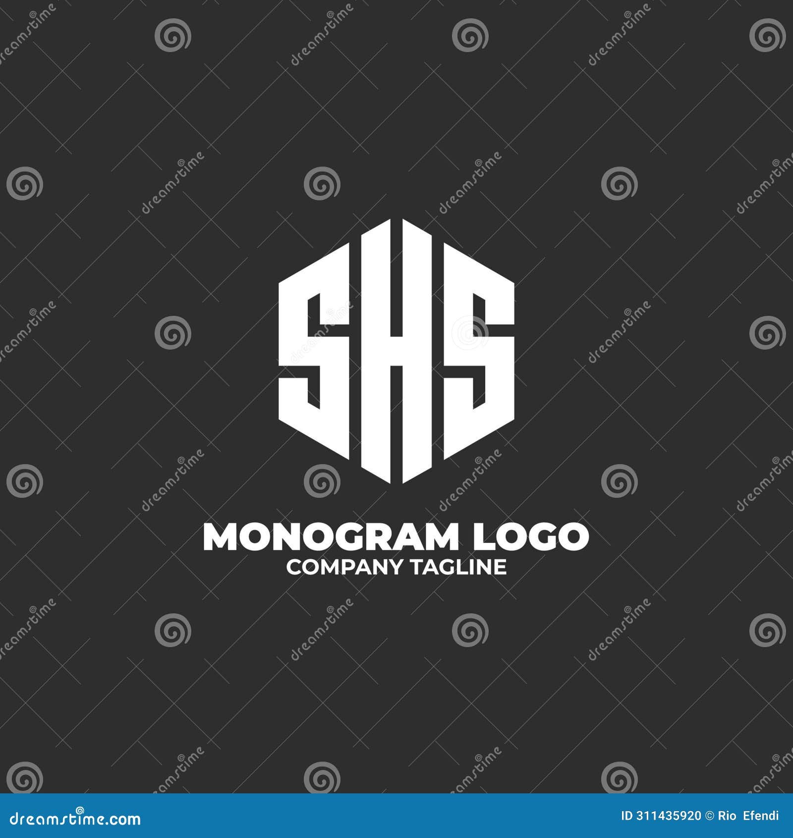 SHS Letter Logo Creative Design with Vector Graphic, Simple and Modern ...