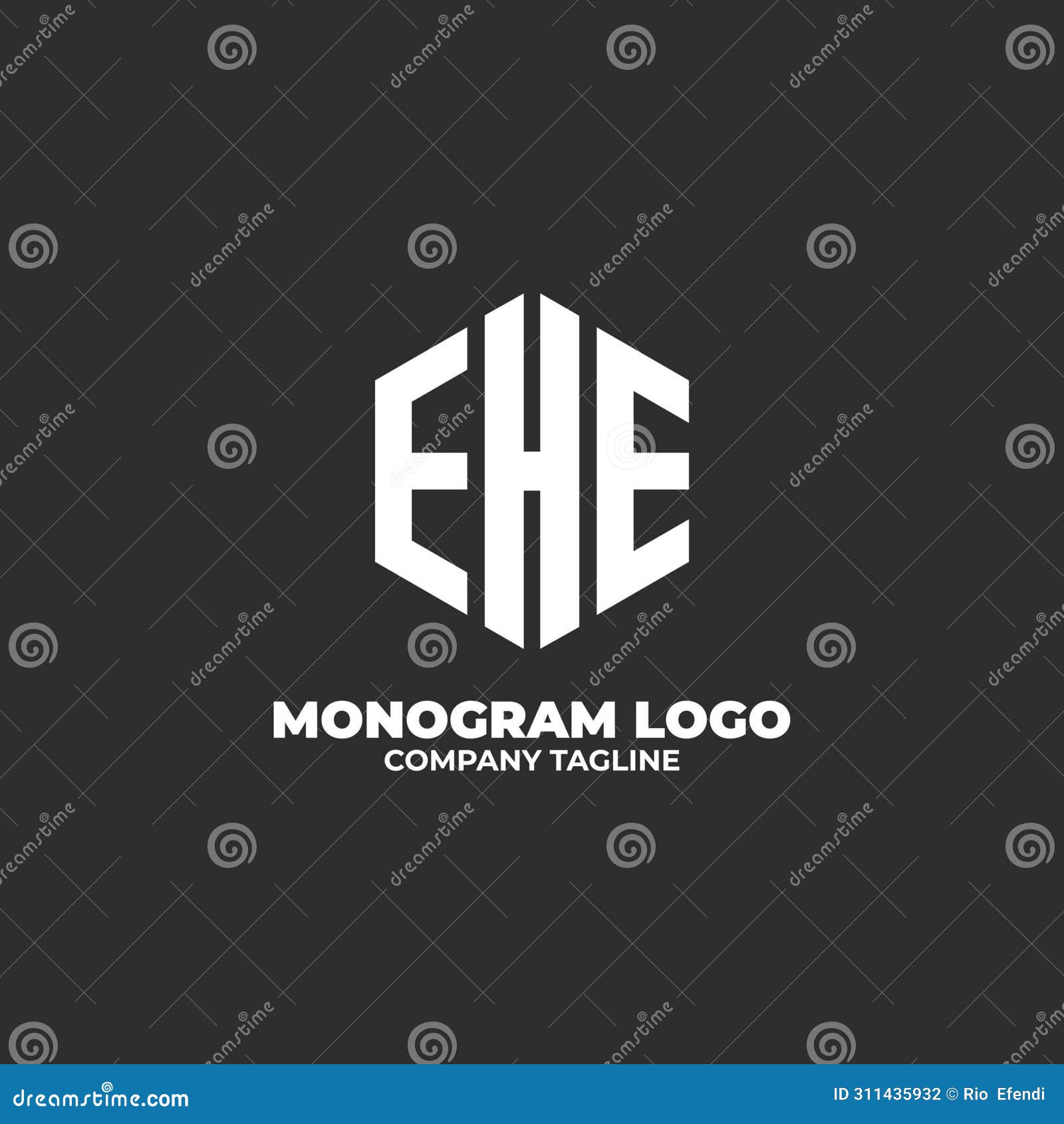 EHE Letter Logo Creative Design with Vector Graphic, Simple and Modern ...