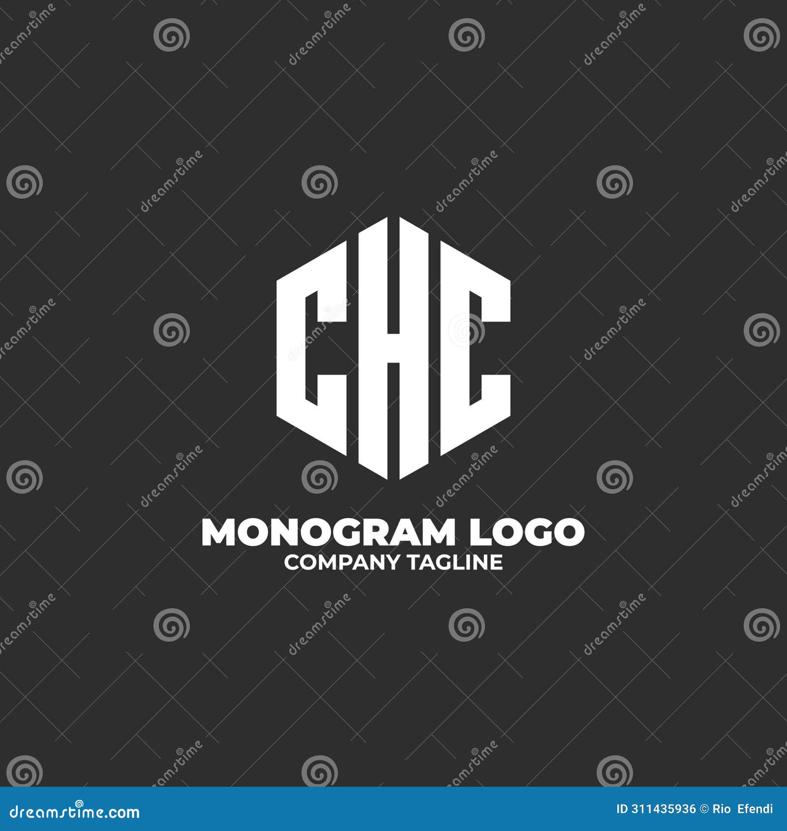 CHC Letter Logo Creative Design with Vector Graphic, Simple and Modern ...