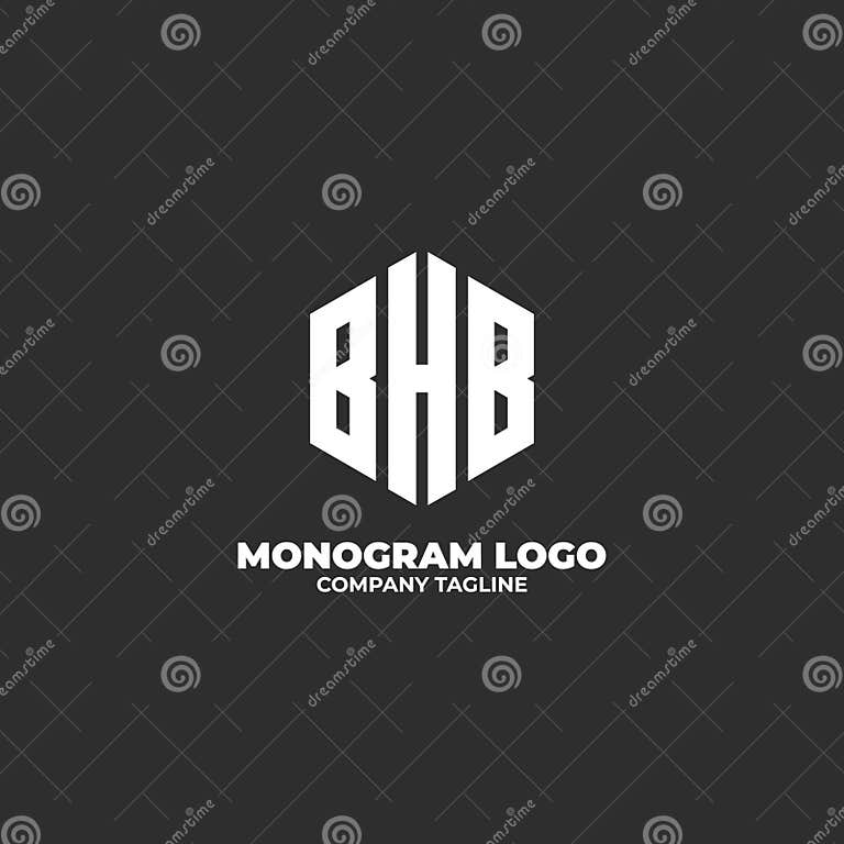 BHB Letter Logo Creative Design with Vector Graphic, Simple and Modern ...