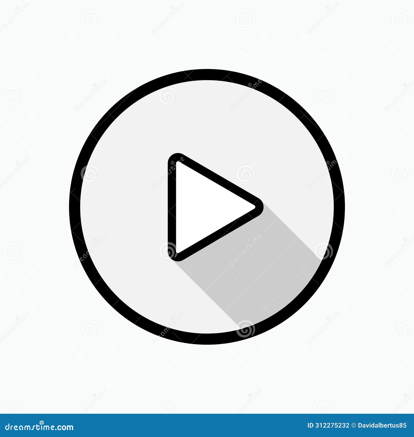 Play Icon. Right Arrow, Start Button Symbol - Vector. Stock ...