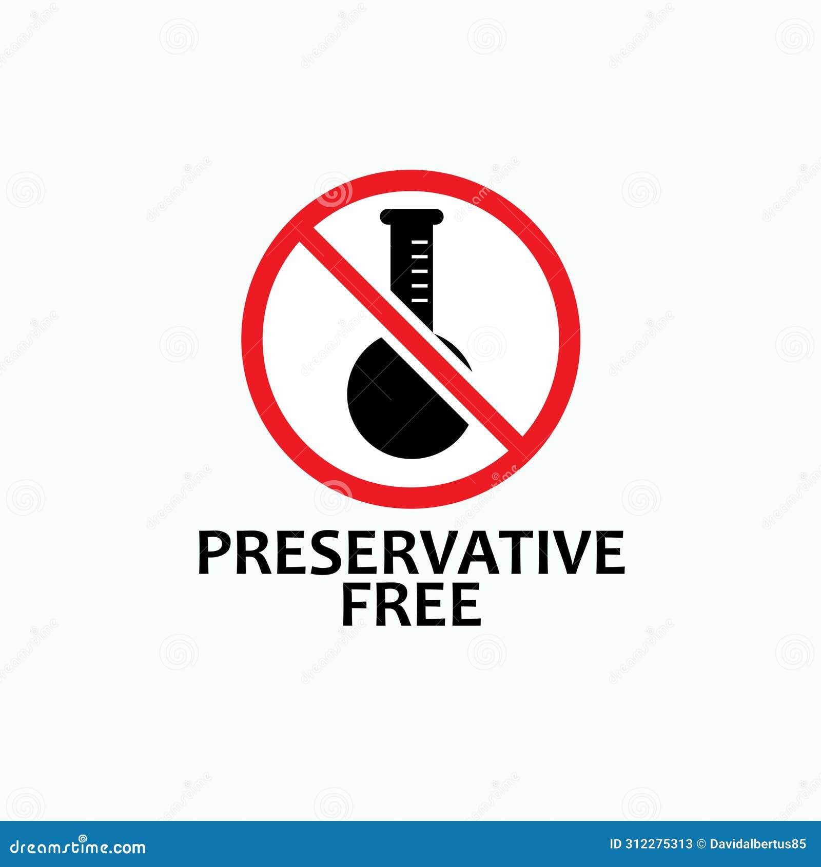 Preservative Free Signs and Symbol - Vector. Stock Illustration ...