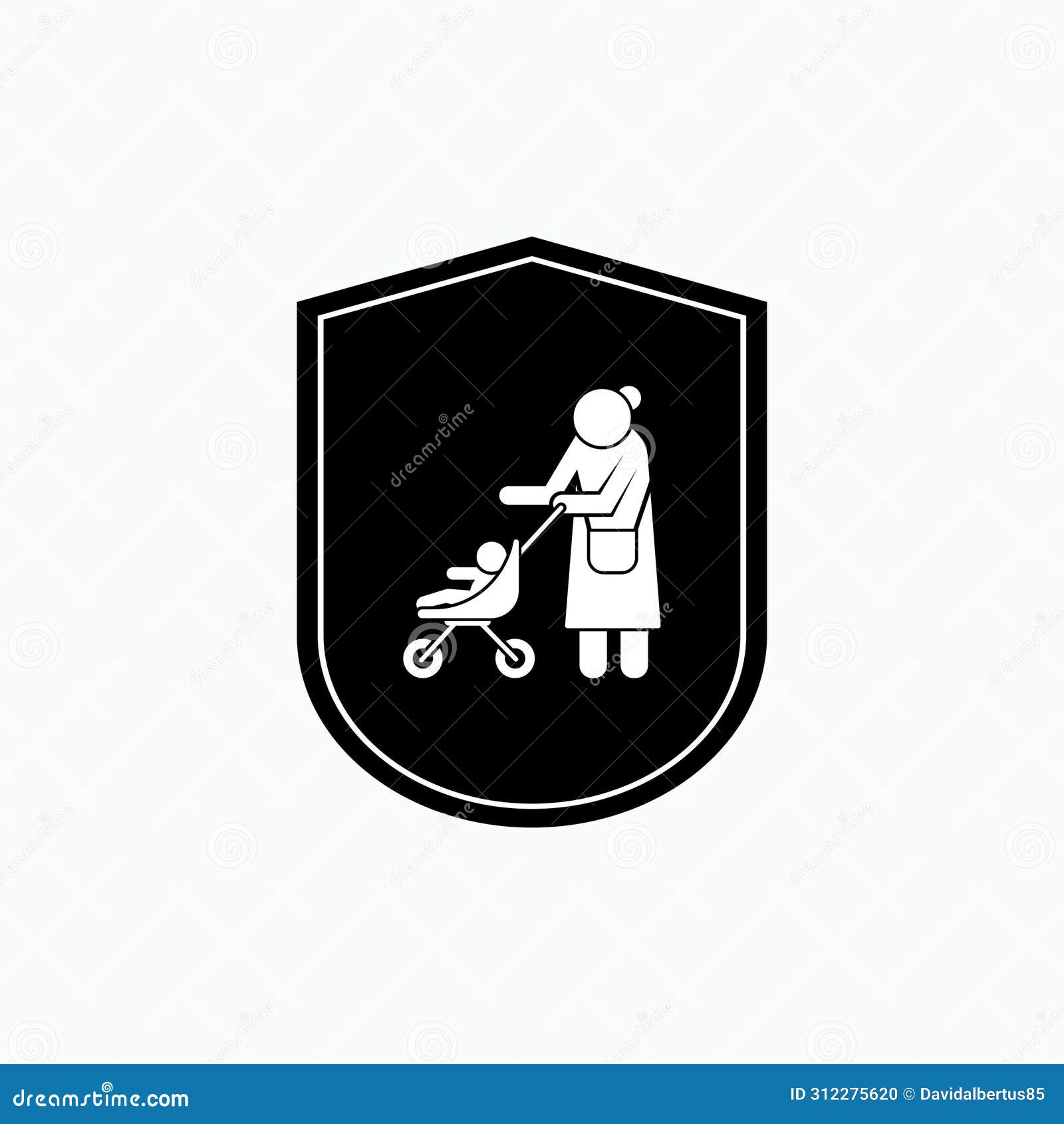 Protection of Children and Women Icon. Family Protection Symbol ...