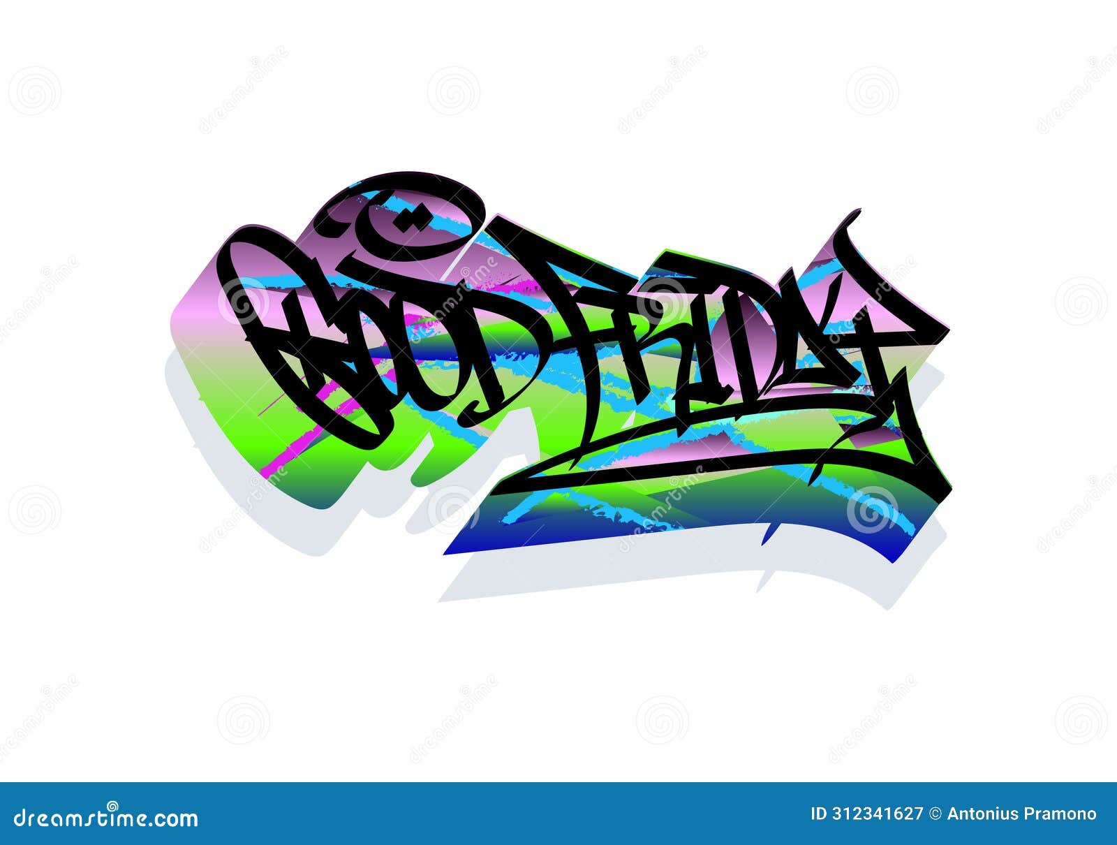 GOOD FRIDAY Graffiti Tag Style Design Stock Vector - Illustration of ...