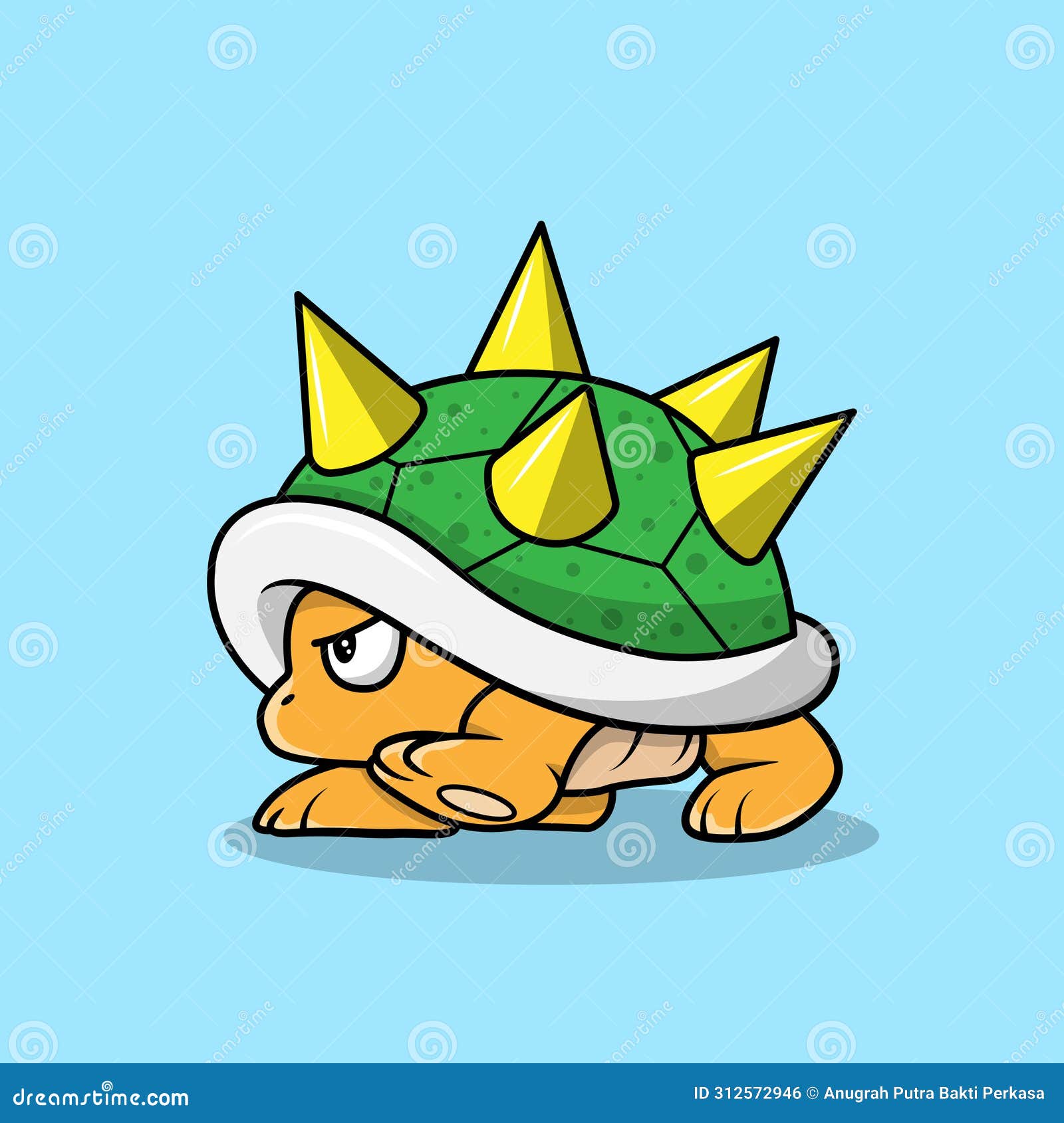 The Angry Turtle Enemy Game Stock Vector - Illustration of game, flower ...