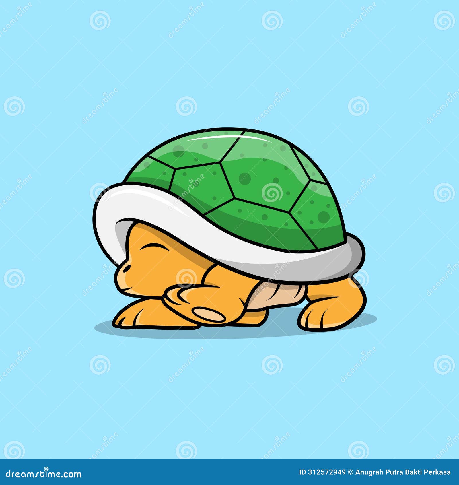Hiding Turtle Enemy Game stock vector. Illustration of monster - 312572949