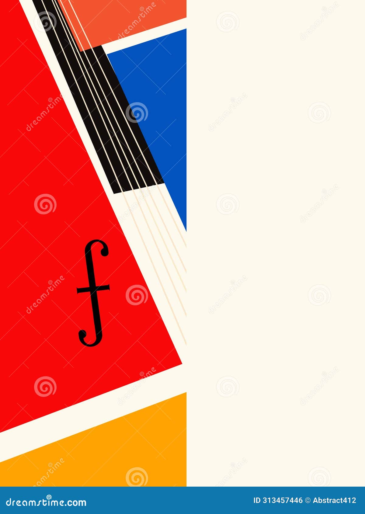 Geometric Music Festival Poster, Creative Music Instruments Design ...