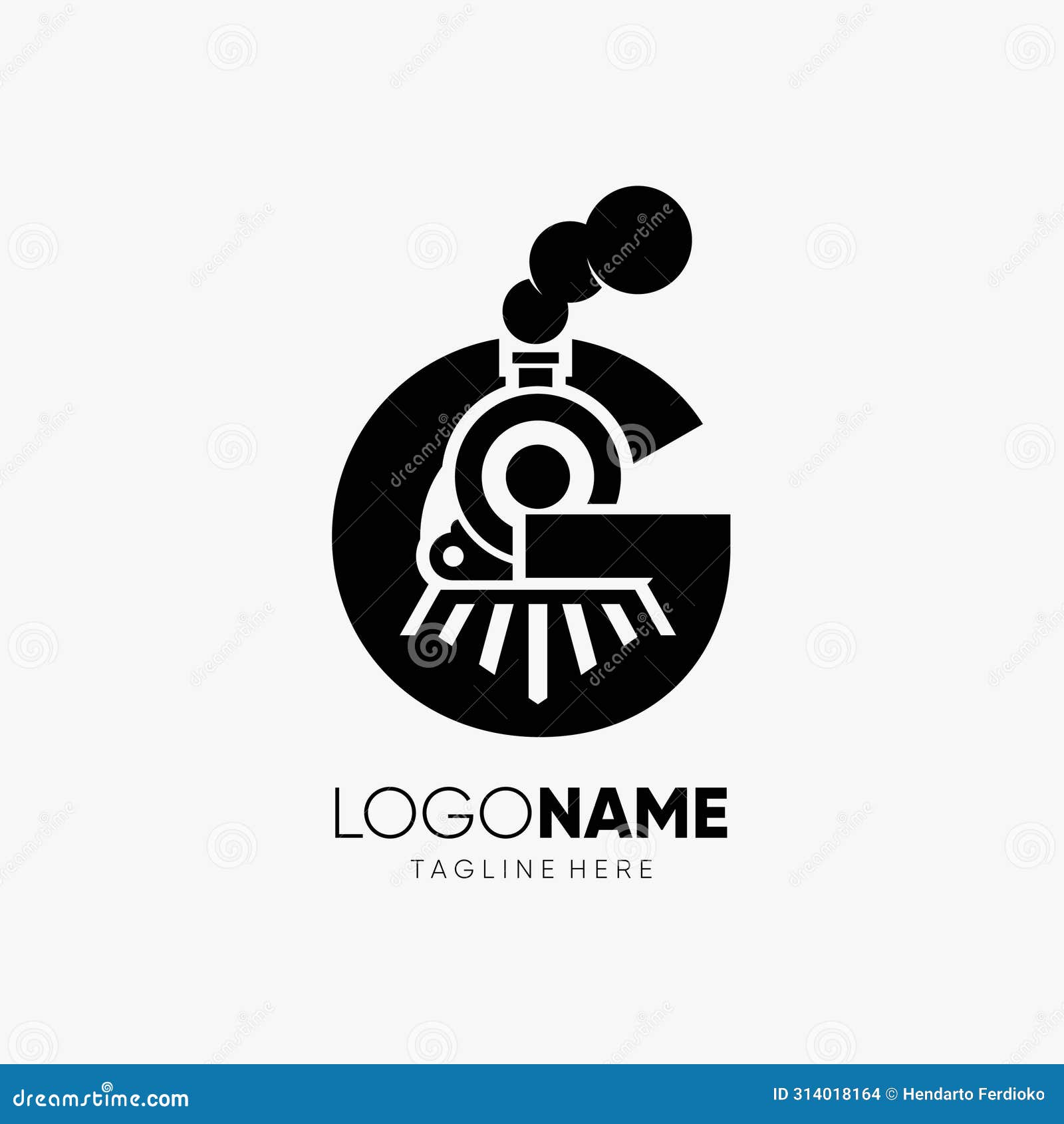 Letter G Train Locomotive Transport Logo Design Vector Icon Graphic ...