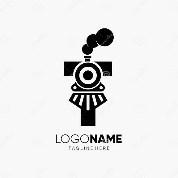 Letter T Train Locomotive Transport Logo Design Vector Icon Graphic ...