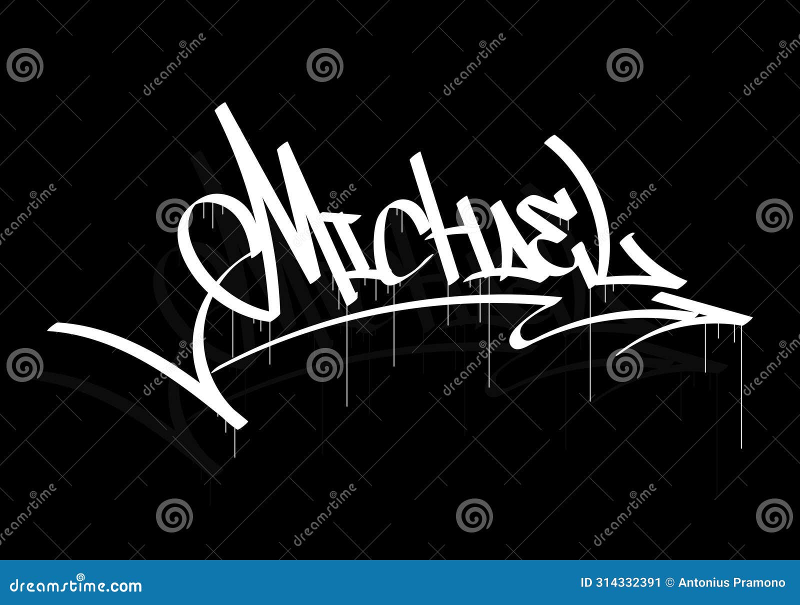 Black And White Name Michael