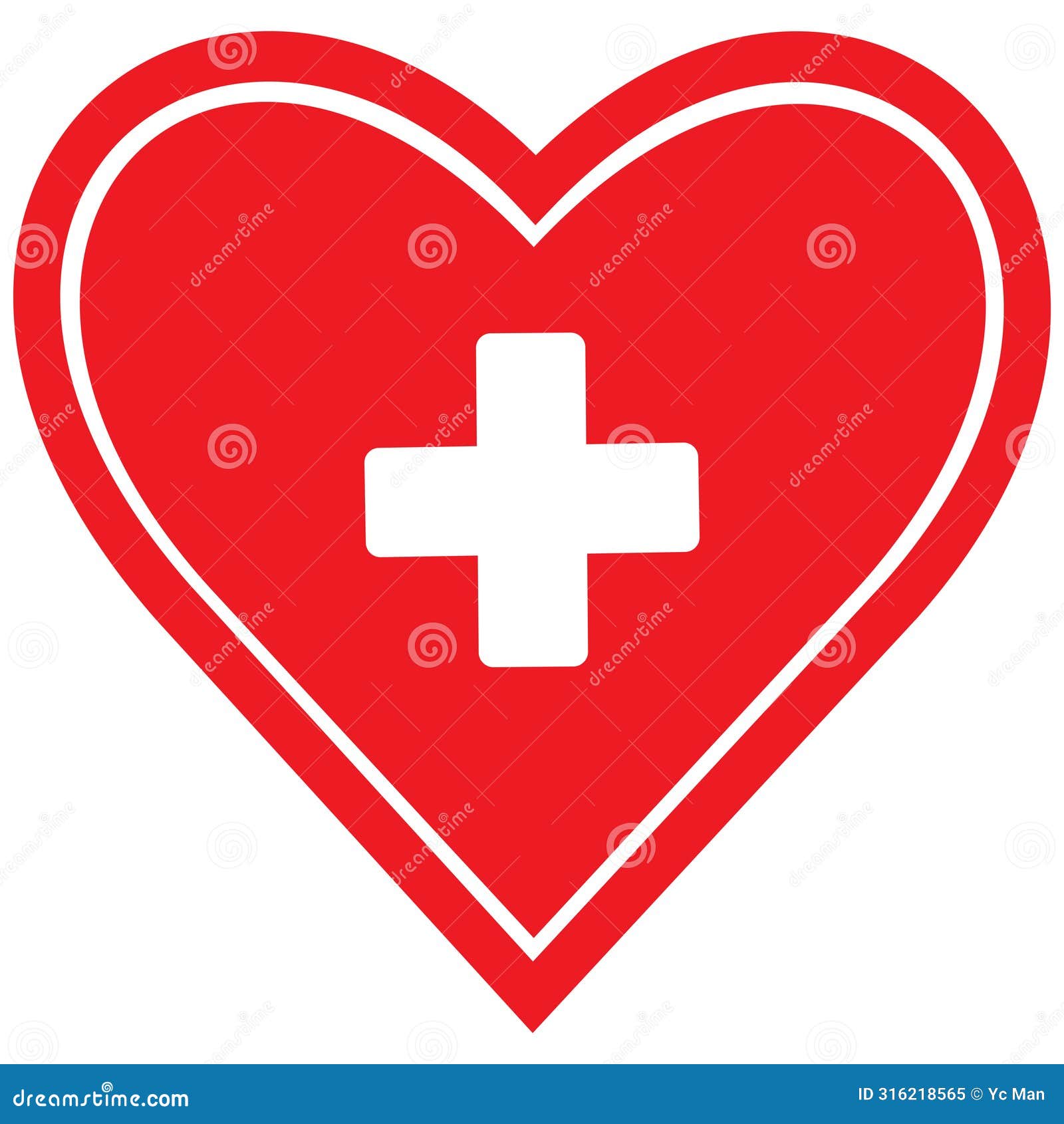 Healt Icon,heart with Cross, Vector Illustration Stock Vector ...