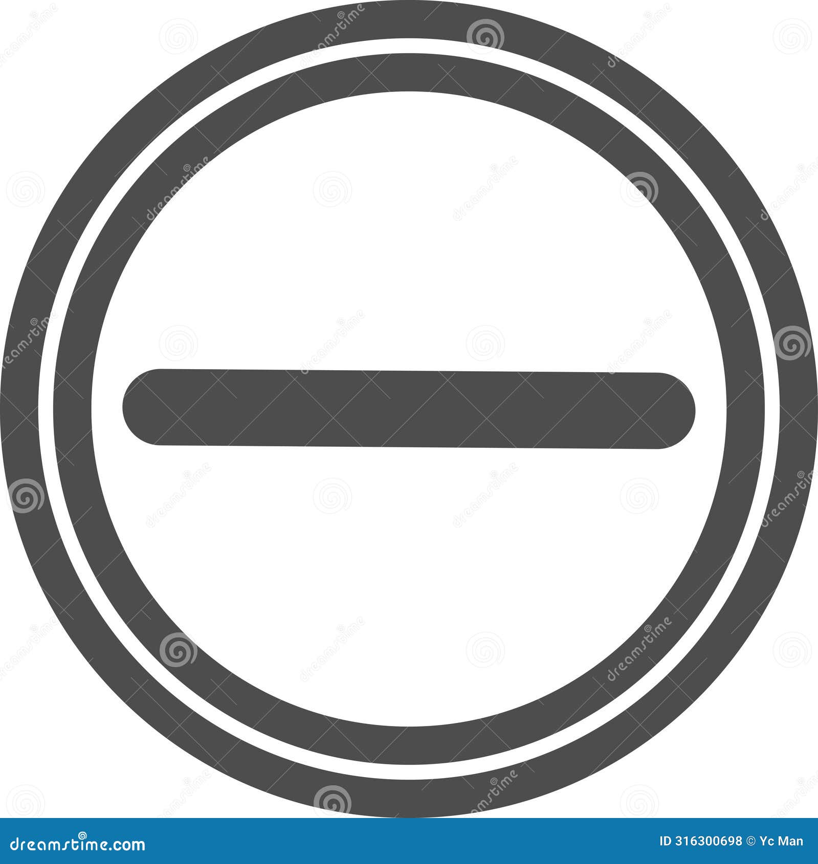 Brown Do Not Disturb Outline Icon, Vector Ilustration. Stock Vector ...