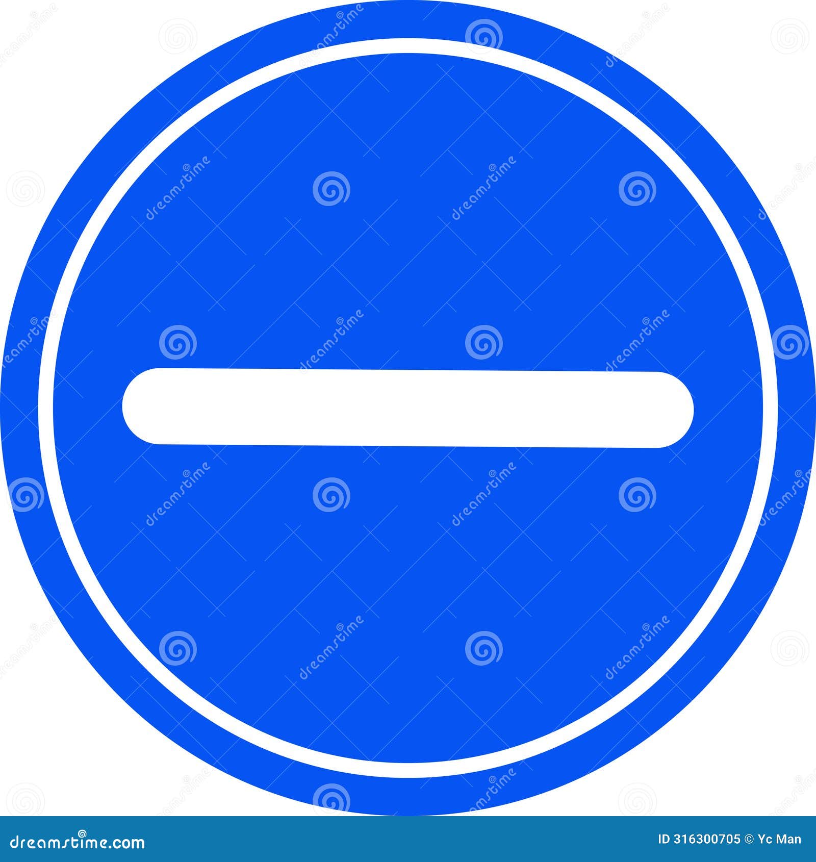 Blue Do Not Disturb Icon,vector Illustration. Stock Vector ...