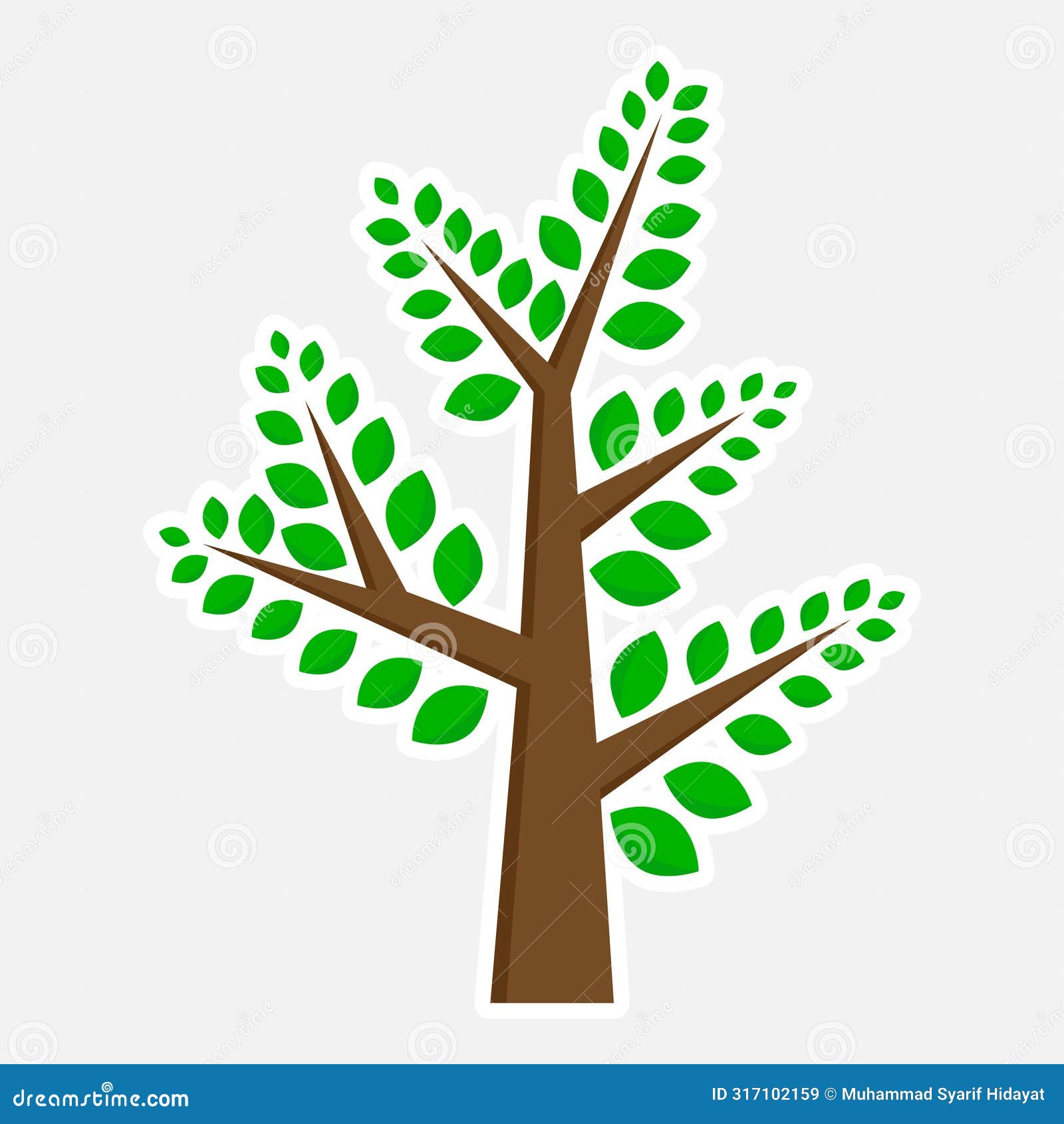 Green tree icon stock vector. Illustration of pattern - 317102159