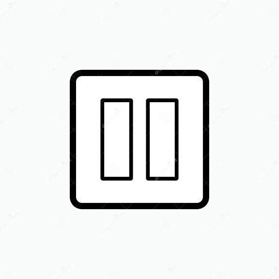 Electrical Switch Icon. on and Off Symbol for Design, Presentation ...