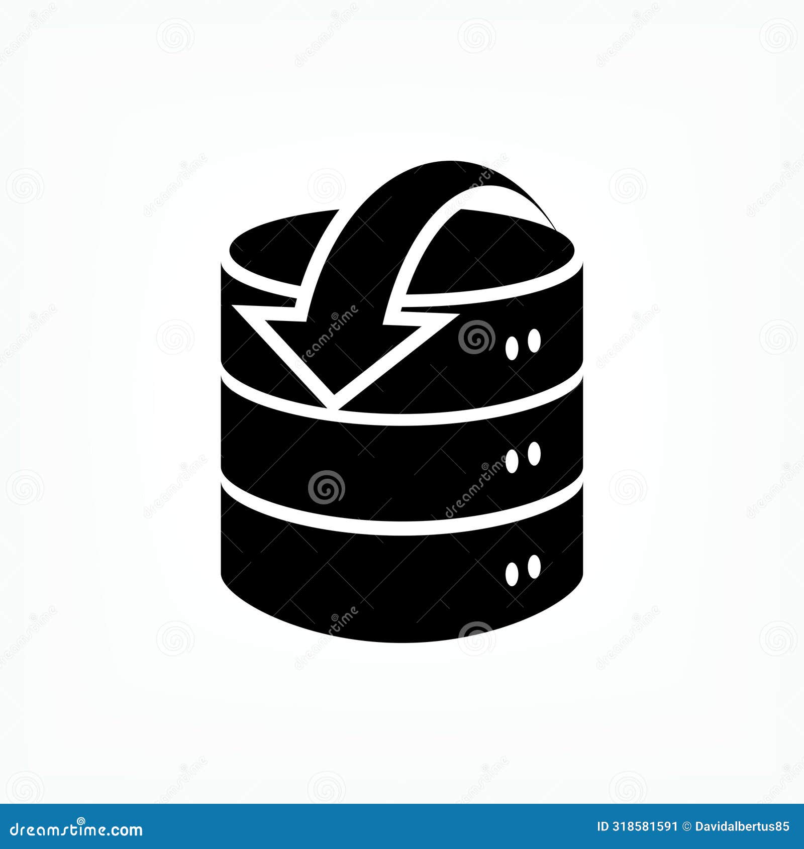 Import Data Icon. Transfer Document Symbol - Vector. Stock Illustration ...