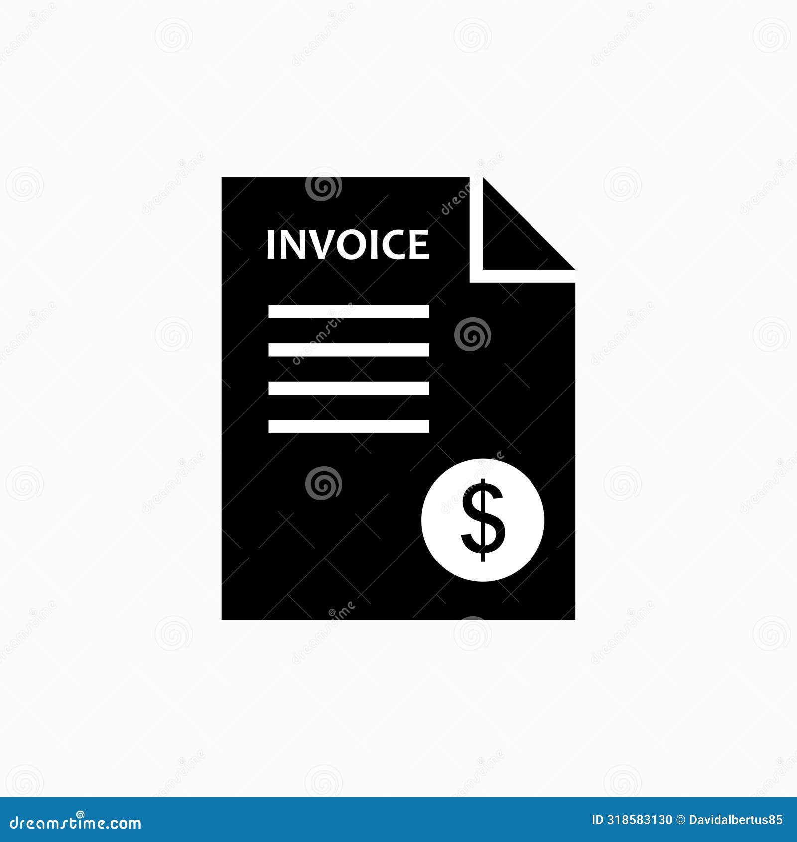 Invoice Icon. Transaction, Payment. Business, Bill Symbol. Financial ...