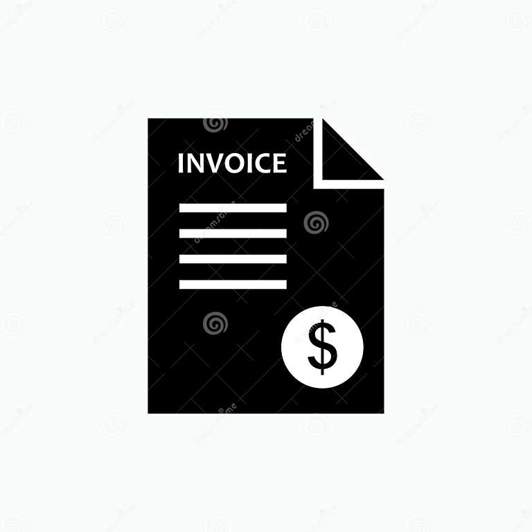 Invoice Icon. Transaction, Payment. Business, Bill Symbol. Financial ...