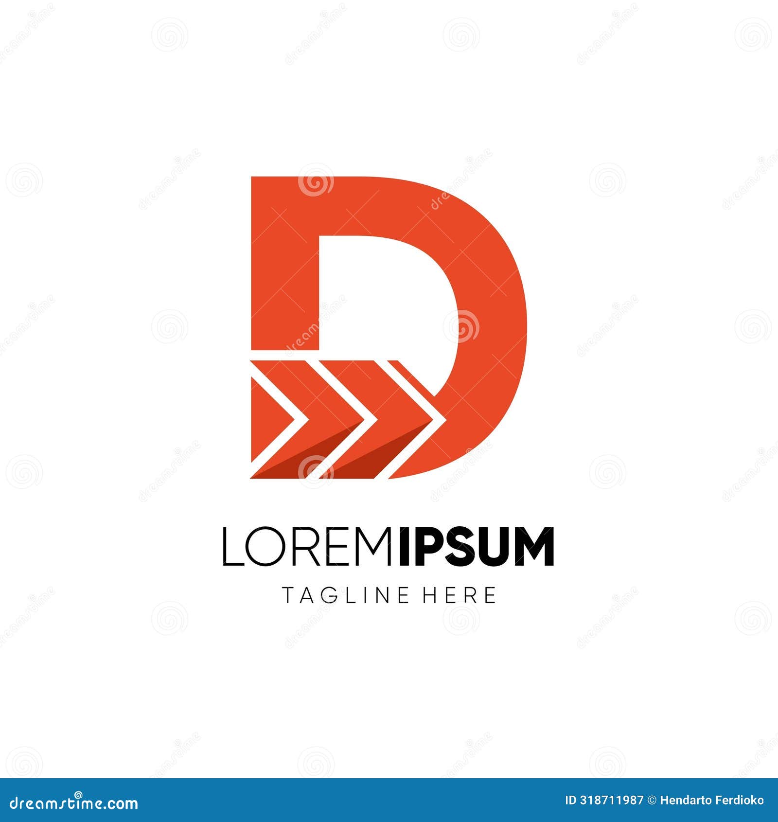 Letter D Forward Arrow Logo Design Vector Icon Graphic Symbol Emblem ...