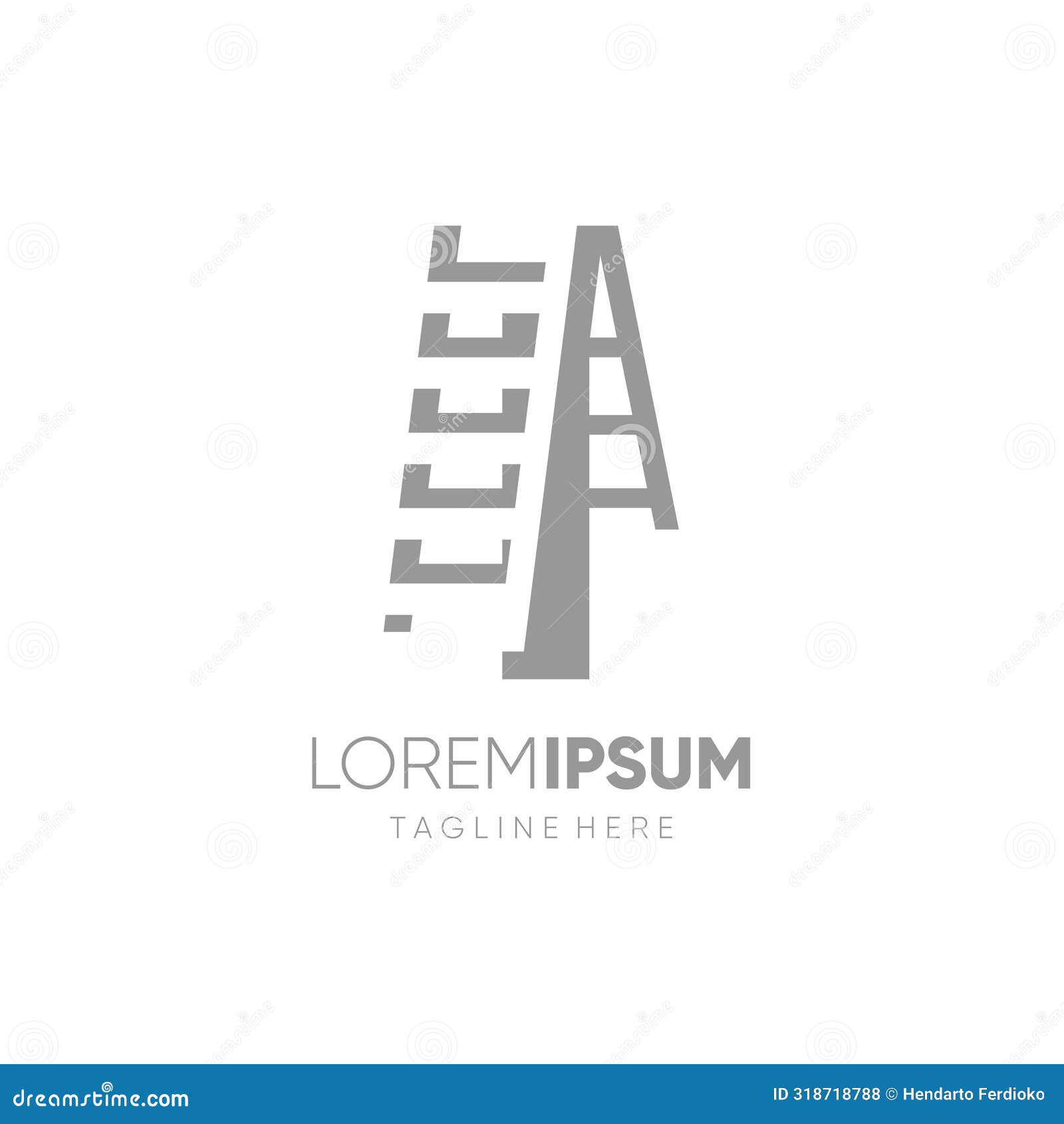 Letter I Ladder Logo Design Vector Icon Graphic Emblem Symbol ...