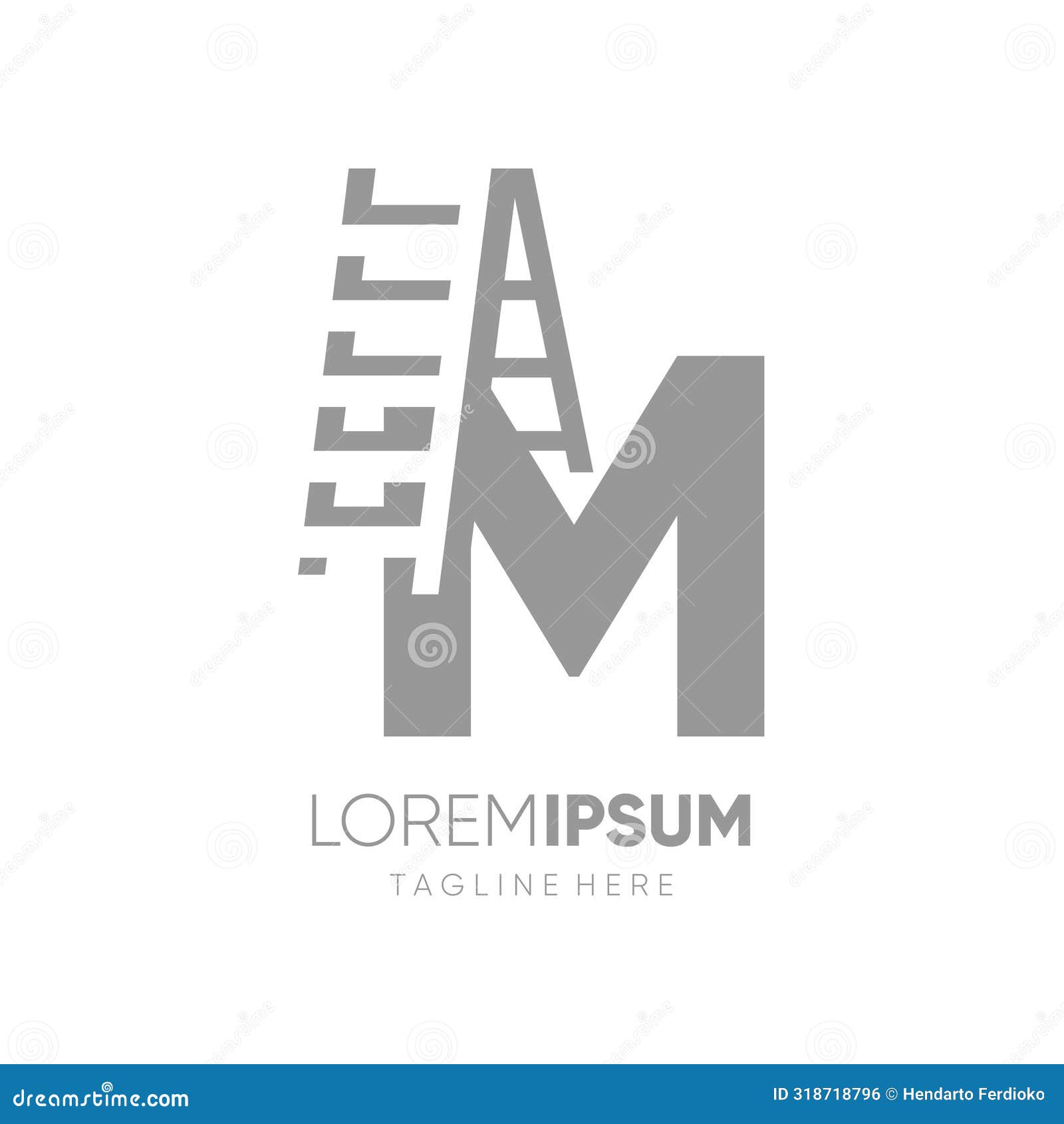 Letter M Ladder Logo Design Vector Icon Graphic Emblem Symbol ...