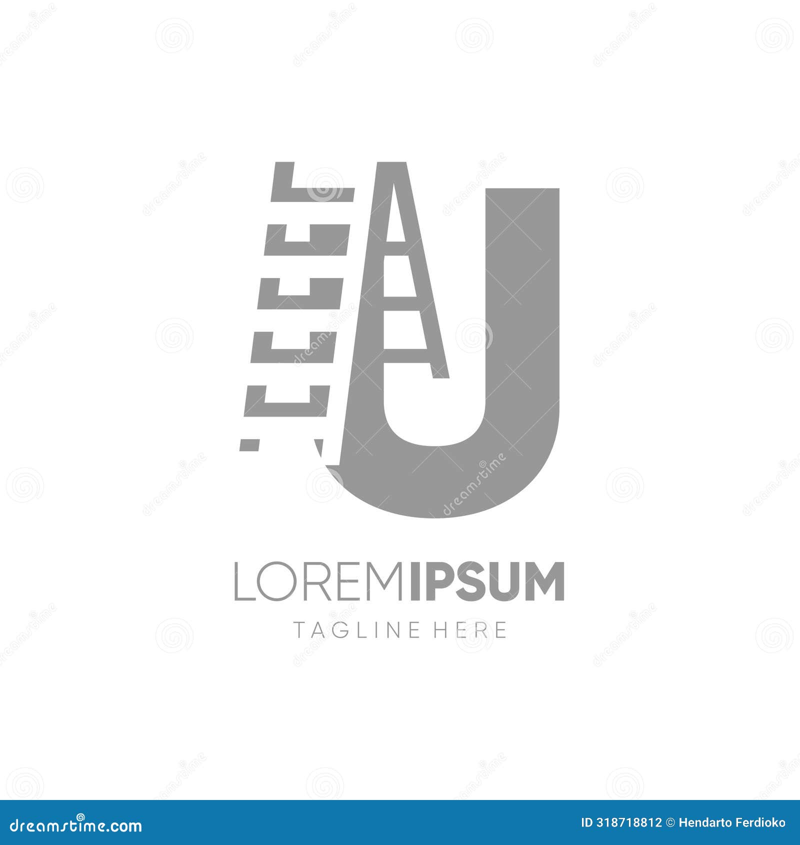 Letter U Ladder Logo Design Vector Icon Graphic Emblem Symbol ...