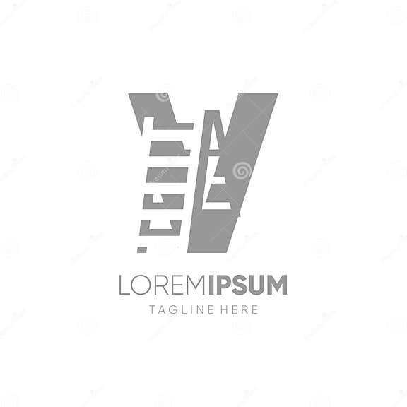 Letter V Ladder Logo Design Vector Icon Graphic Emblem Symbol ...