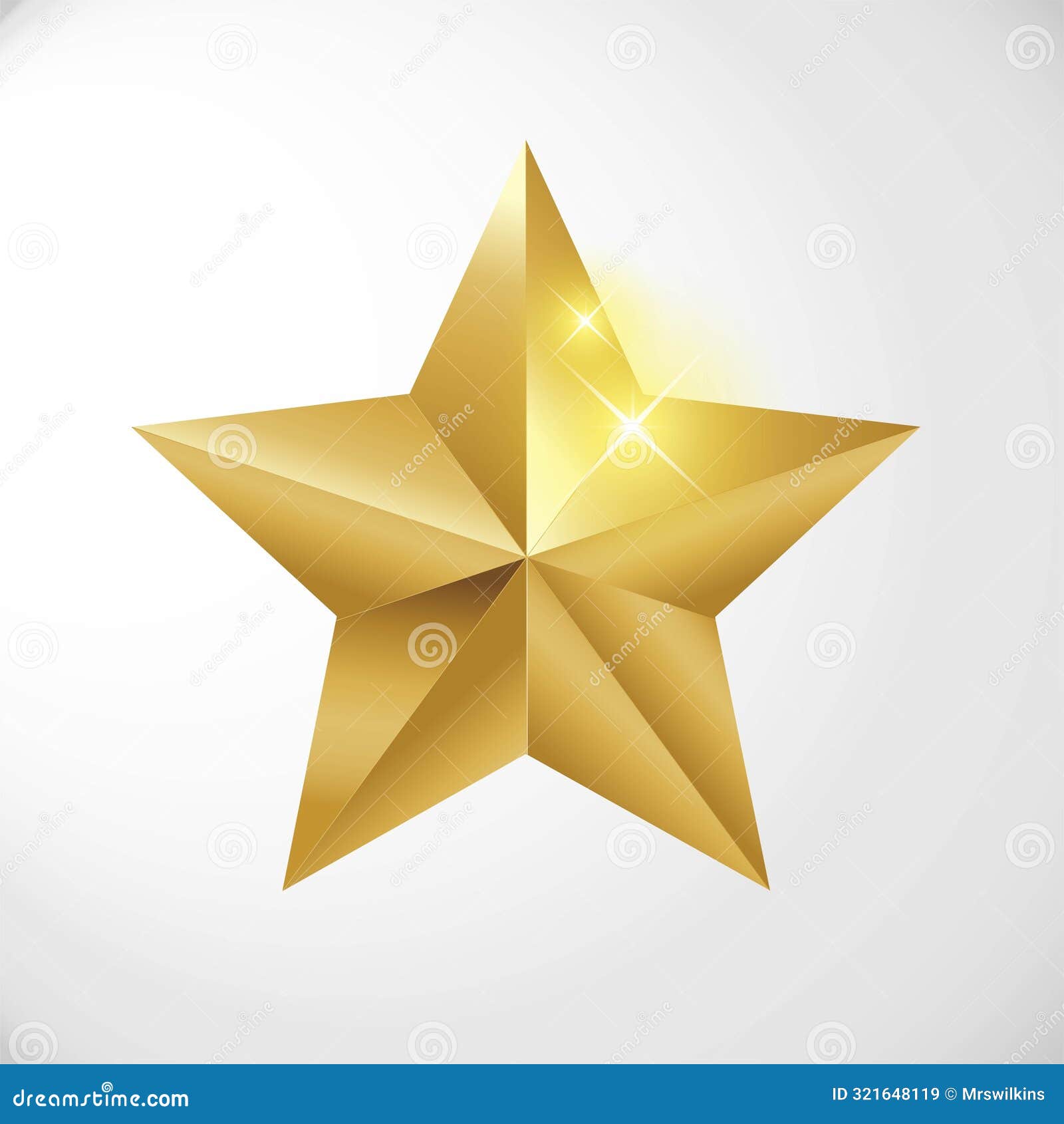 Star Rating Realistic Gold Star Set Vector Stock Vector - Illustration ...