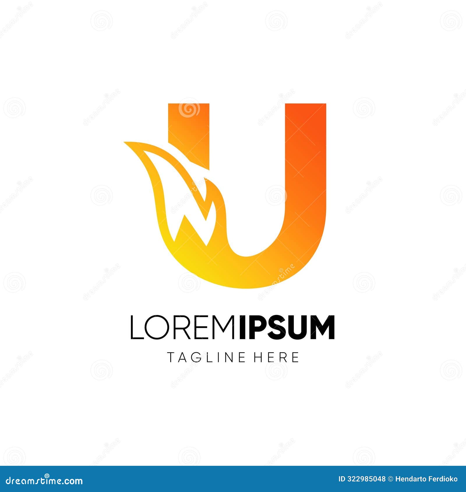 Letter U Initial Fox Logo Design Vector Icon Graphic Emblem Symbol ...